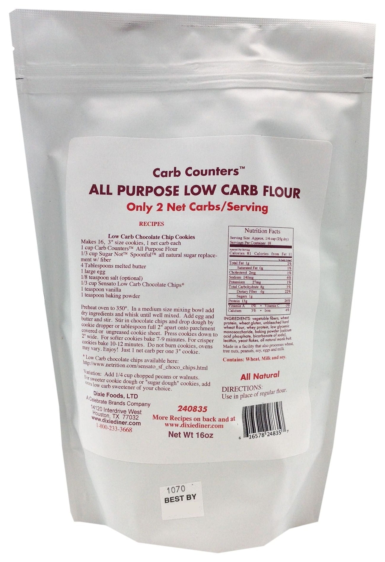 Dixie USA Carb Counters All Purpose Low Carb Flour Size: 16 oz ...