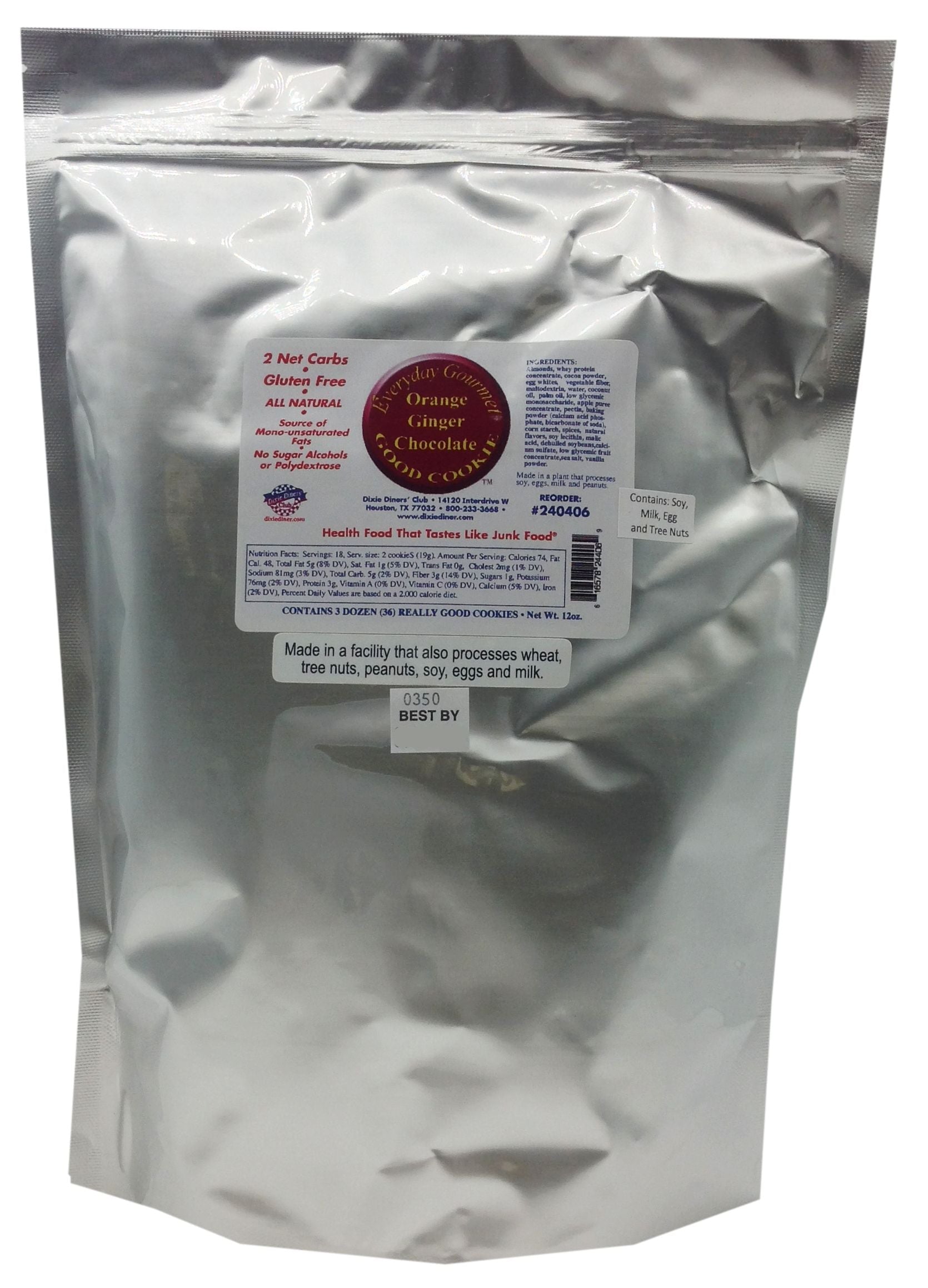 Dixie USA Carb Counters Ready-to-Eat Cookies Flavor: Orange Ginger ...