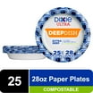 Dixie Ultra 28oz Deep Dish Disposable Plates, Multicolor, 40 Count ...