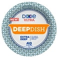 Dixie Ultra Deep Dish Disposable Paper Plates, 9” Dinner Size, Printed ...