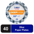 Dixie Ultra Deep Dish Disposable Paper Plates, Multicolor, 28 Ounce, 40 ...