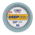 Dixie Ultra Deep Dish Paper Plates, Heavy-Duty, Soak Proof, Microwave ...