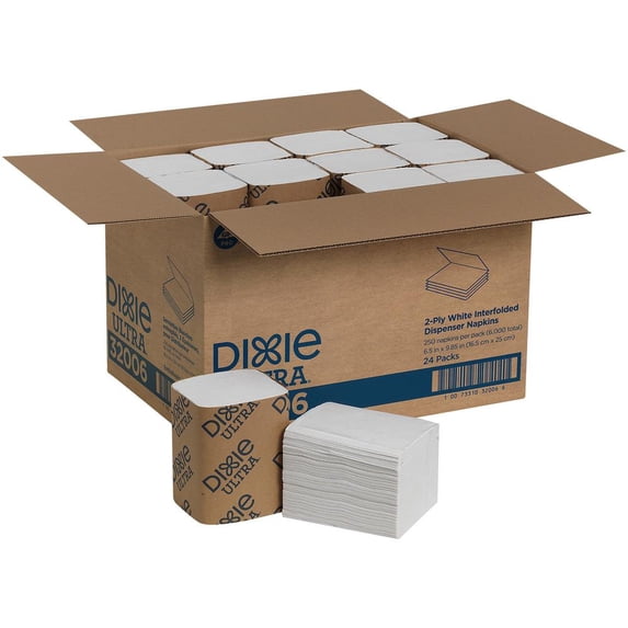 Dixie Ultrareg; Interfold Napkin Dispenser Refill - 2 Ply - Interfolded ...