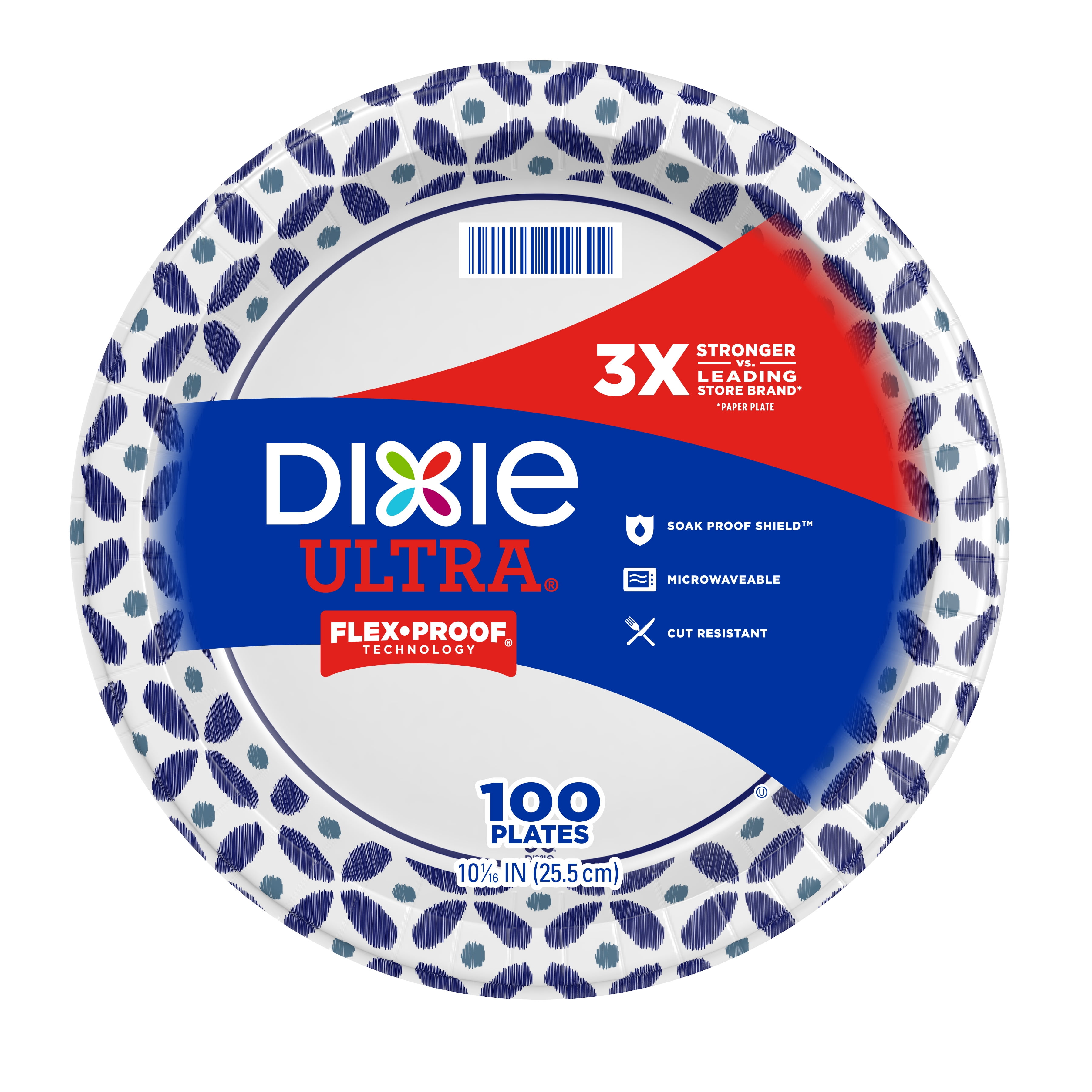 Dixie Ultra Large Everyday Paper Plates, 10 in, 100 Count - Walmart.com