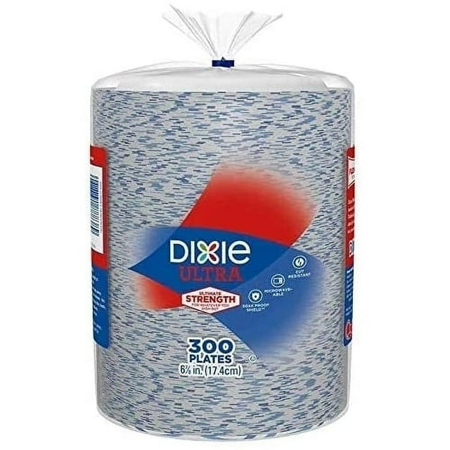 "Dixie Ultra Heavy Weight Paper Plate, 6.875"" (300 Count)" - Walmart.com