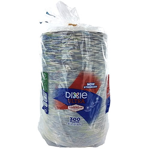 Dixie Ultra Strong Paper Plates, 8-1/2 Inch, 300 Count - Walmart.com