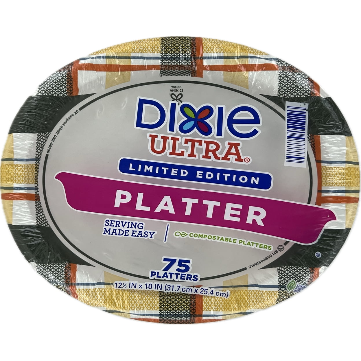Dixie Ultra Platter, 12.5" x 10" (75 Count) - Walmart.com