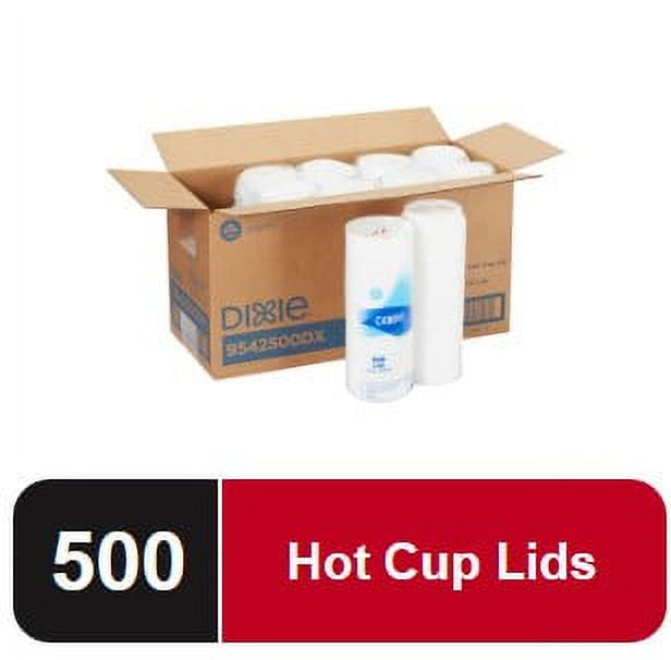Dixie White Dome Lid Fits 10-16oz Perfectouch Cups, 12-20oz Hot Cups ...
