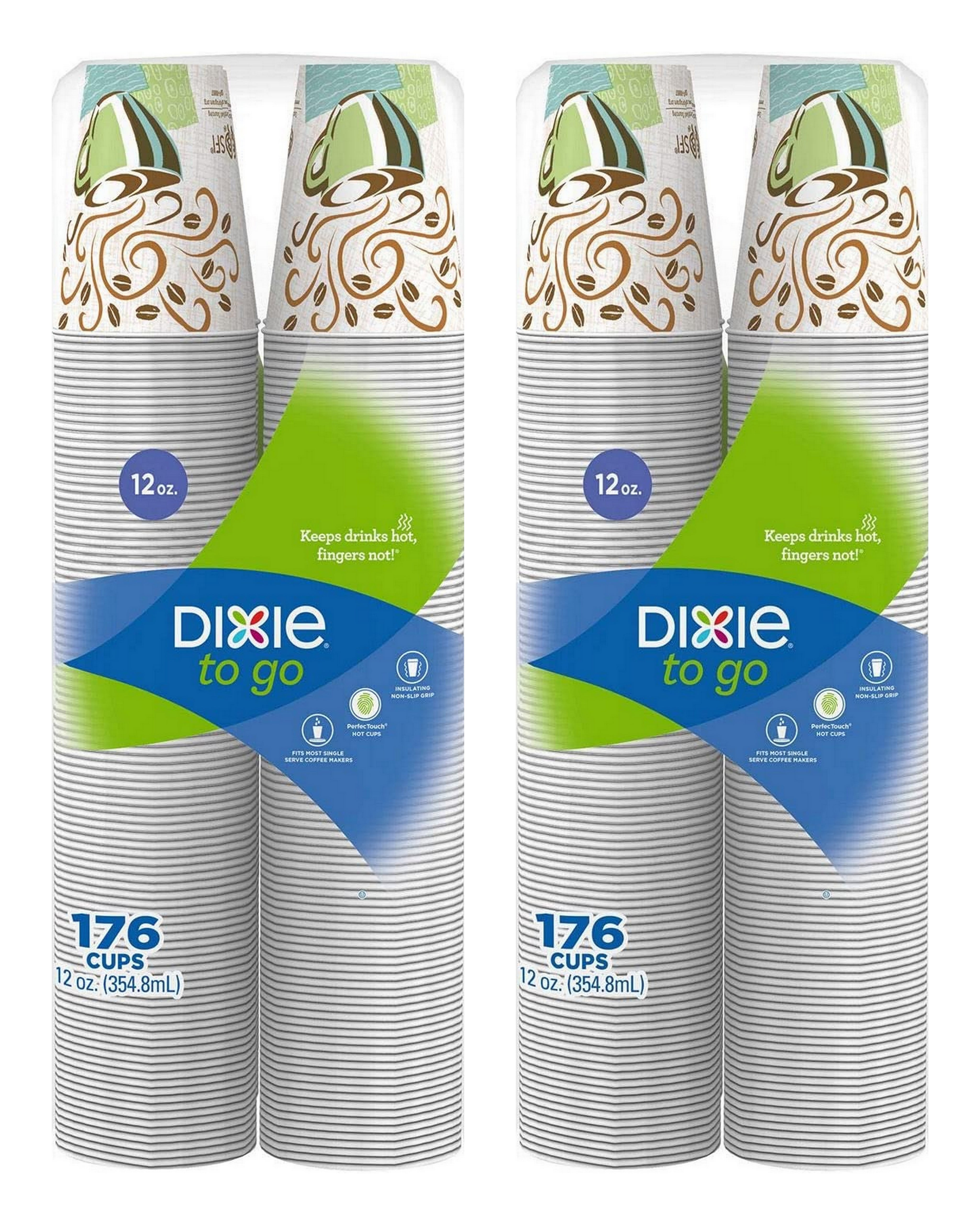 Dixie Disposable Bulk To Go Cups, 12 Ounce, 352 Count - Pack of 2 ...