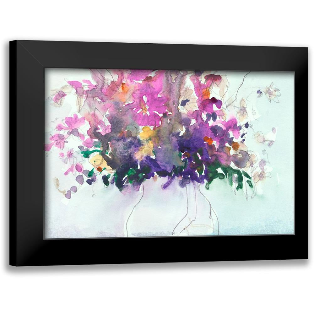 Dixon, Samuel 14x11 Black Modern Framed Museum Art Print Titled - Floral in Pitcher I - Walmart.com