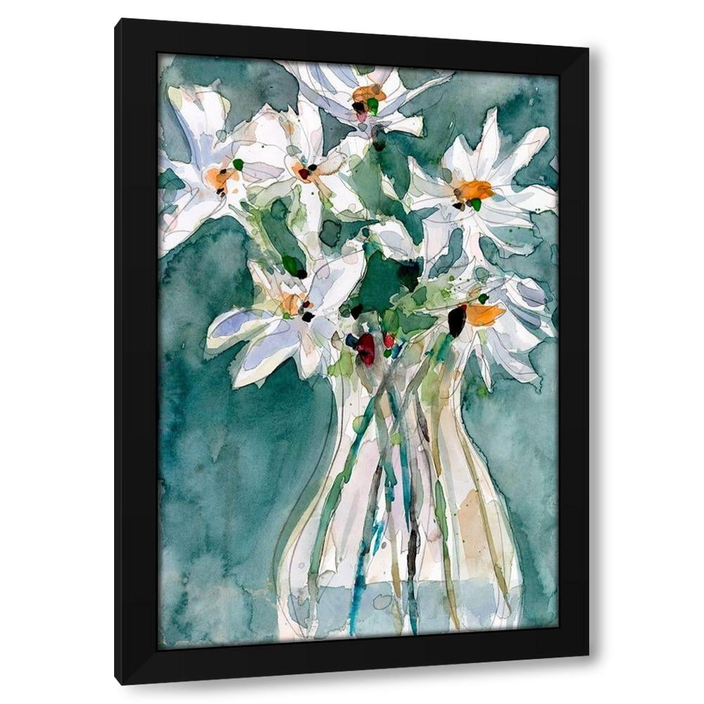 Samuel Dixon 17x24 Black Modern Wood Framed Wall Art Titled - A Daisy ...