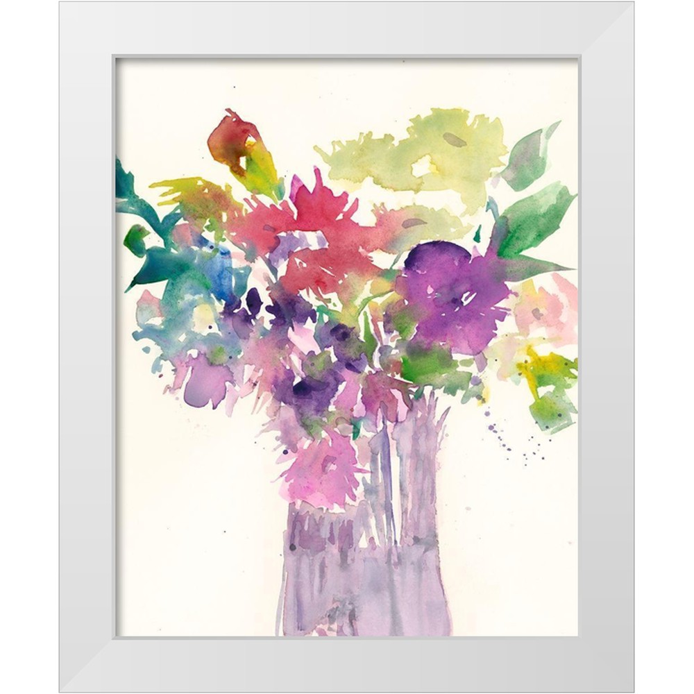 Dixon, Samuel 26x32 White Modern Wood Framed Museum Art Print Titled - Color Combinations II ...
