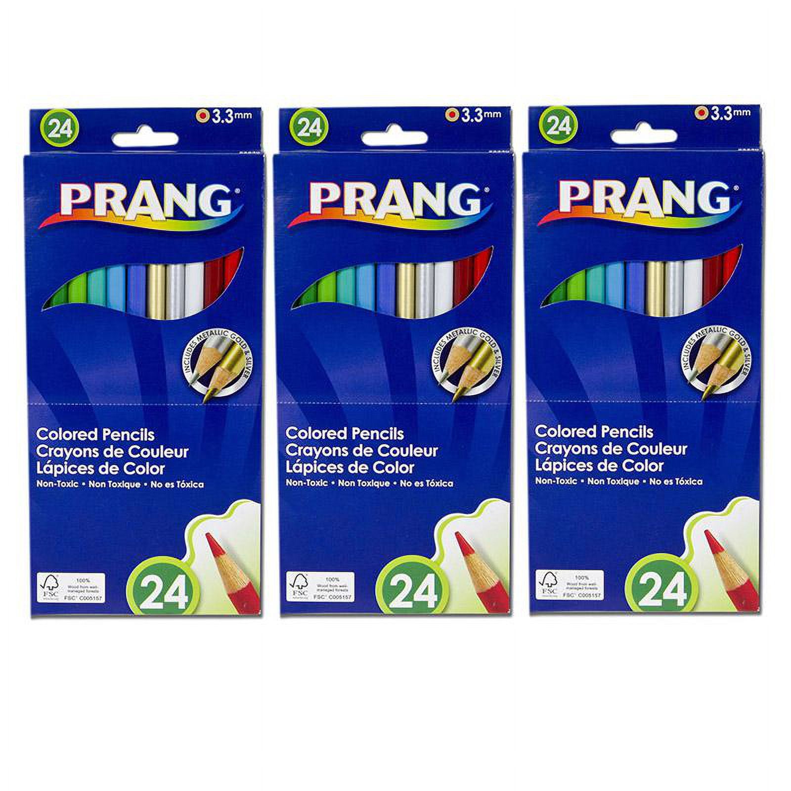 Dixon Ticonderoga DIX22240-3 Prang Colored Pencils Sets - 3 per Pack ...
