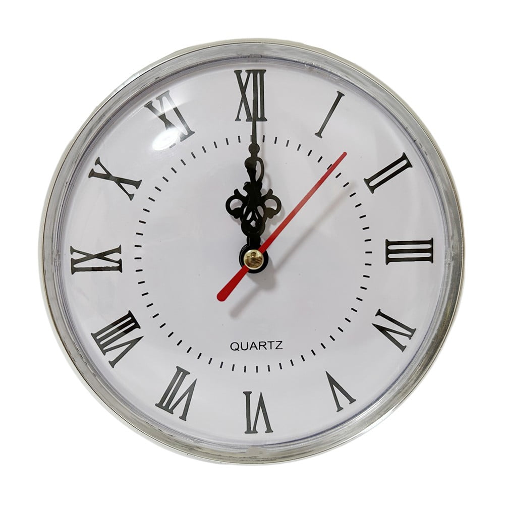 Diy 130Mm Quartz Clock Insert Movement Roman Numeral Replacement Gold ...