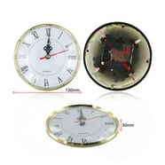 T-HOTLYST Stylish Gold Trimmed Snooze Clock Insert 3Inch Clock Movement ...