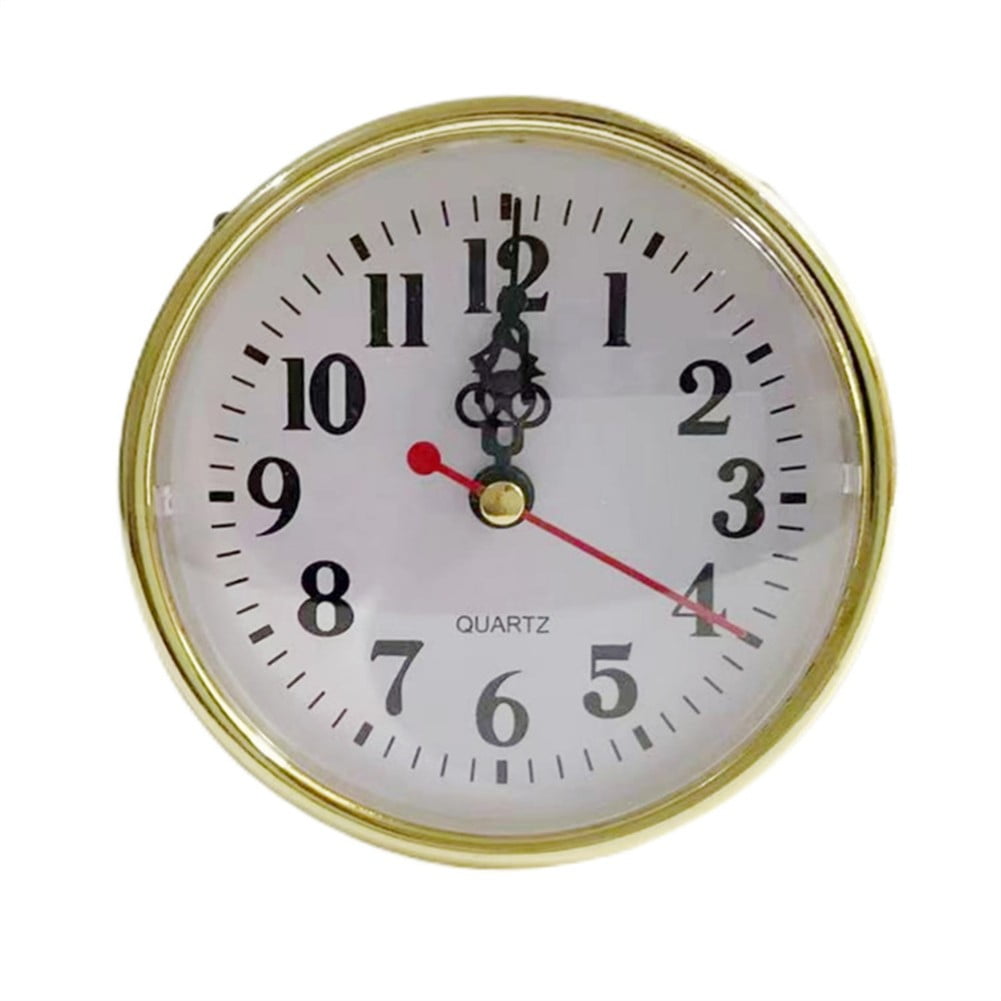 Diy 105mm Quartz Clock Insert Movement Replacement Gold - Walmart.com