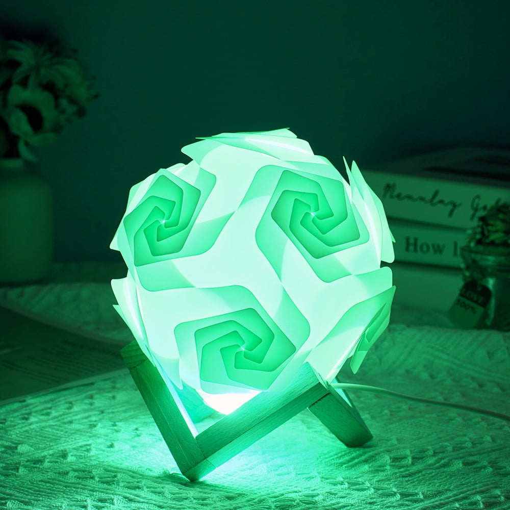 Diy Assembly LED Lamp Creative Rose Night Light Gift - USB Moon Lamp ...