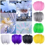 Diy Big Goose Feather 100Pc Black Diy Big Floating Feathers Feather ...