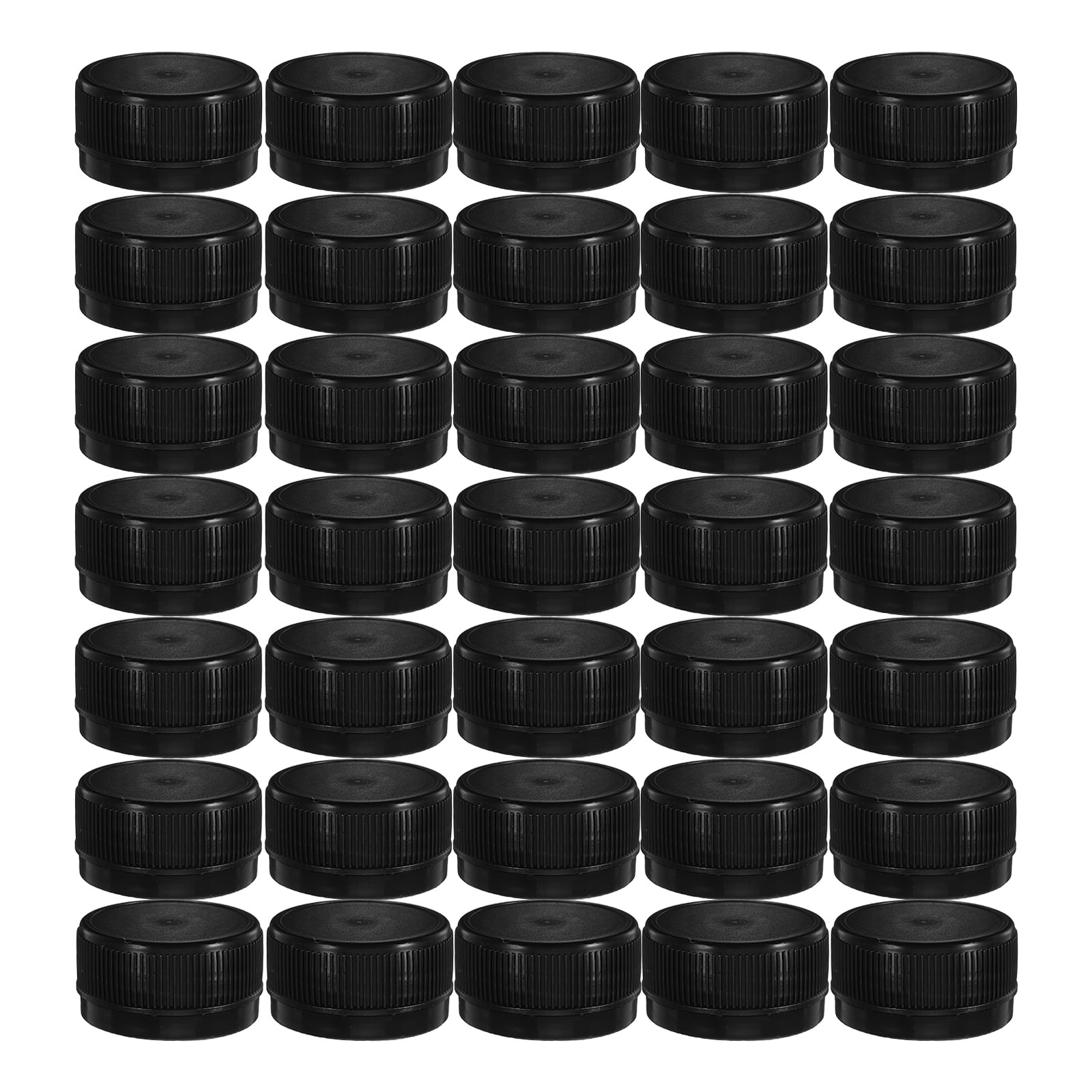 UEETEK 100Pcs Plastic DIY Bottle Covers Black Reusable Safe Easy to ...