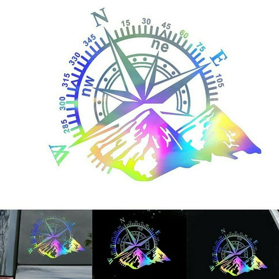 DIY Car Auto Truck Hood Side Body Vinyl Compass Graphics Decal Emblem ...