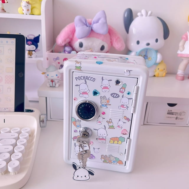 Diy Cartoon Sanrio Kuromi Safe Mini Hello Kitty Storage Box Kawaii ...