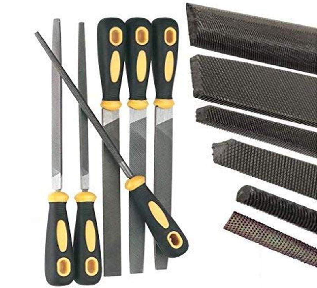 Diy Crafts 12-Inch Soft Grip Half Round Square Triangular Flat Tapered ...