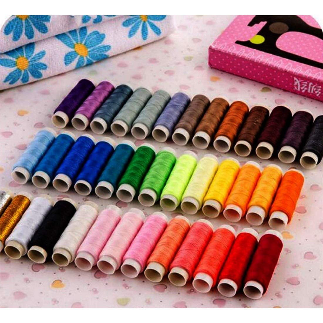 Diy Crafts 30 Colour Sets, Shade No #8, Sewing Thread Coil 30 Color 250 ...