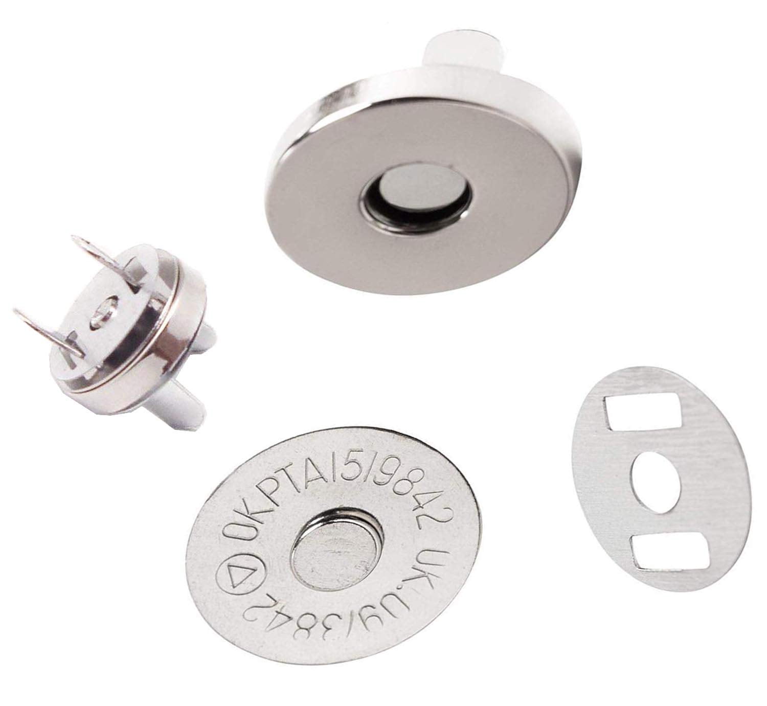 Diy Crafts Snaps Fasteners Button Kit Perfect for Purse Bag Clothes ...