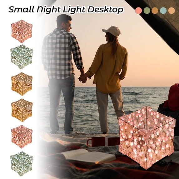 Diy Creative Night Light Flower Sea Small Night Light Desktop ...