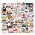 Diy Decor Sticker Pack, Reading, Book Journal, Bookish, 50-Piece ...