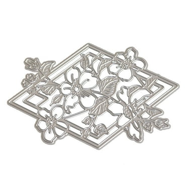 Artistic Flowers Leaves Metal Die Cuts Flowers Leaves Background Metal ...