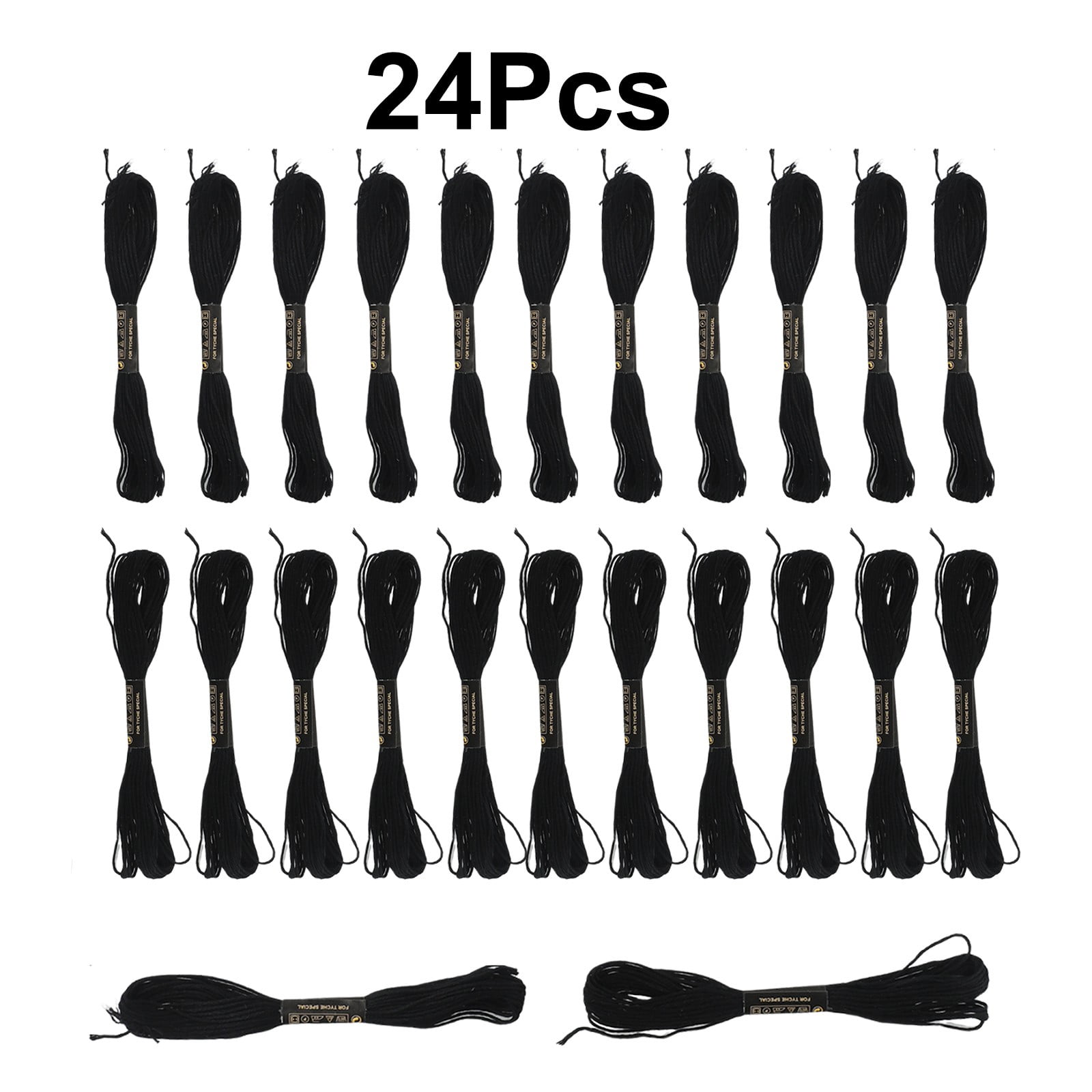 Diy Embroidery Thread Black And White Embroidery Thread Hand Braided ...