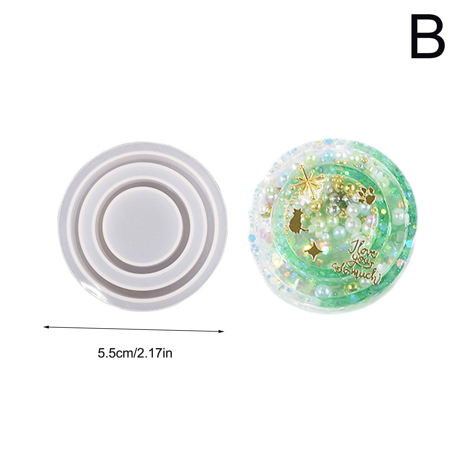 Diy Epoxy Resin Pentagram Moon Double-layer Quicksand Through Ice ...