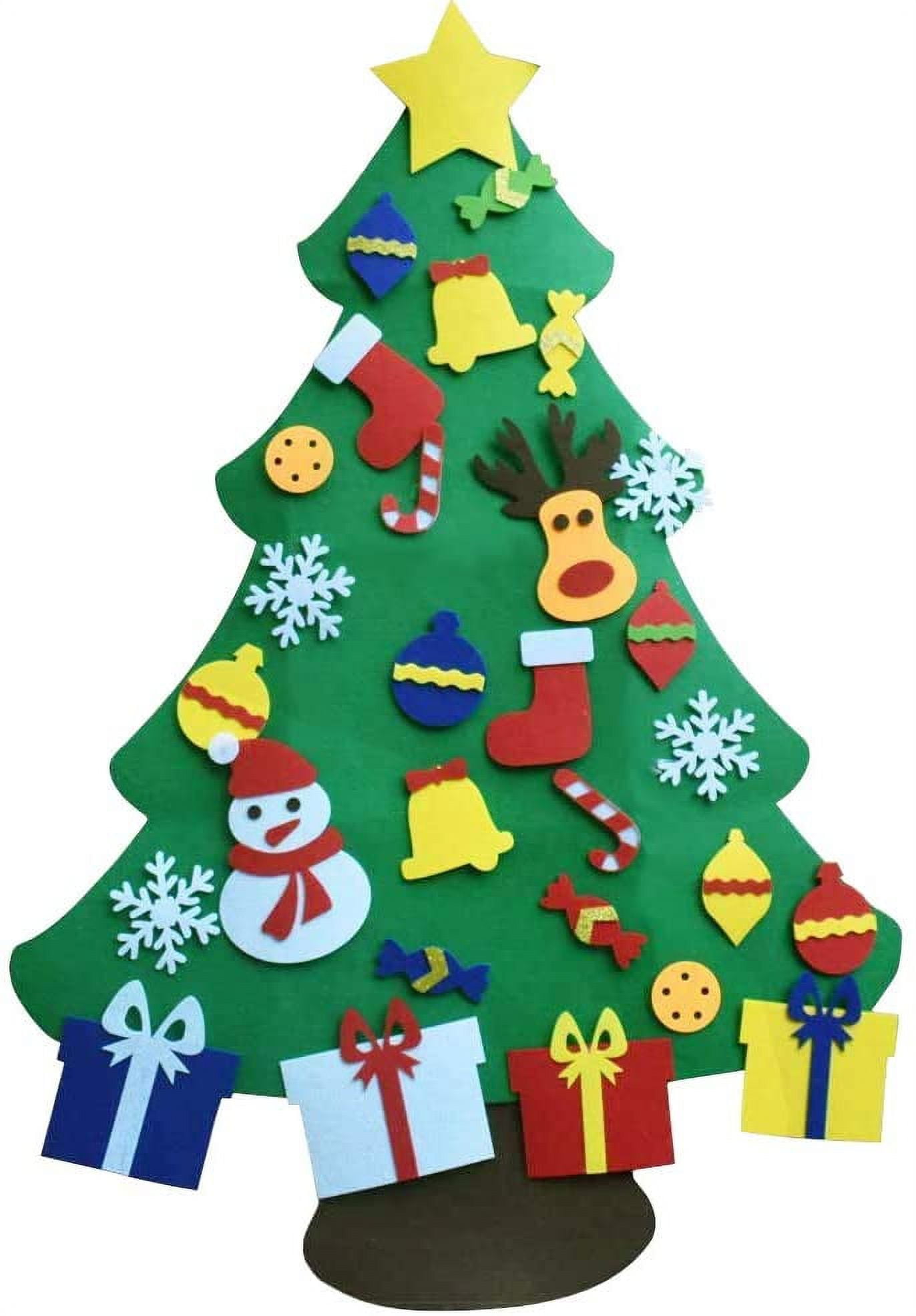 Diy Felt Christmas Tree Kit For Showcase Decorations - 95X70Cm ...