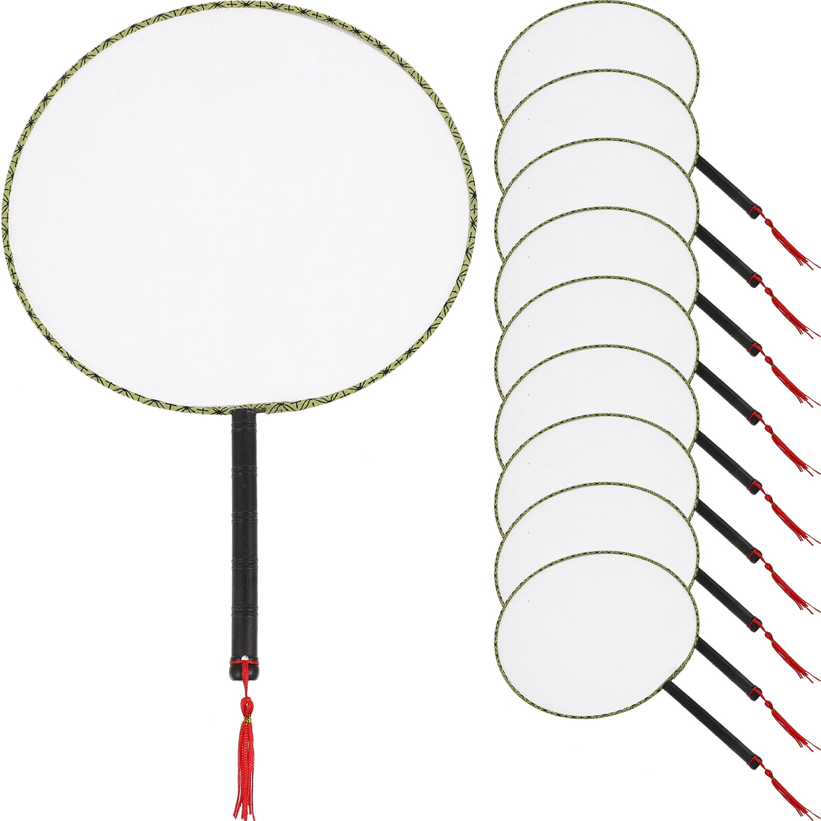 UKCOCO Fans For Painting Practice Blank Design 10Pack - Walmart.com