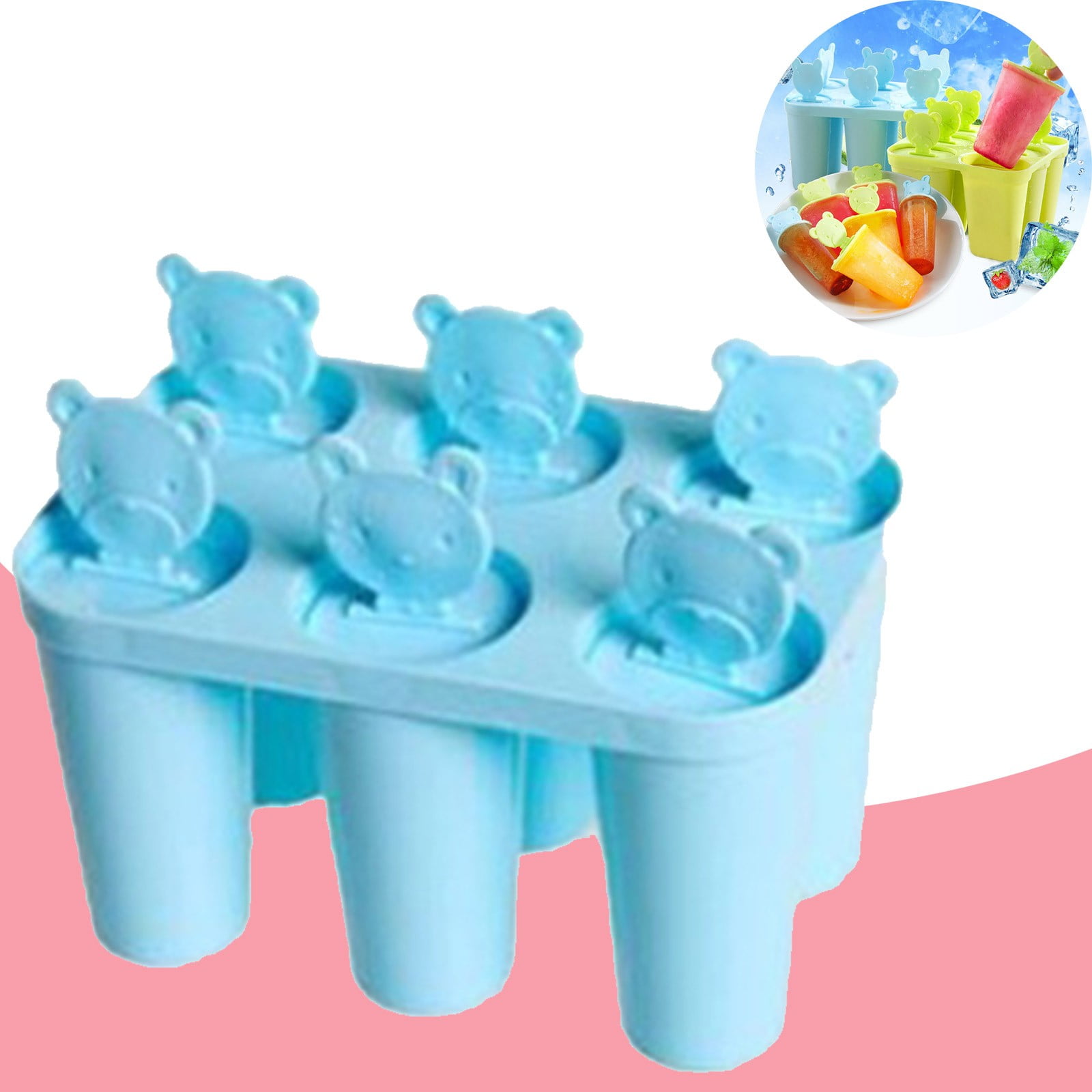 Diy Homemade Bear Ice Lollipop Cartoon New Ice Lattice Ice Ice Ice ...