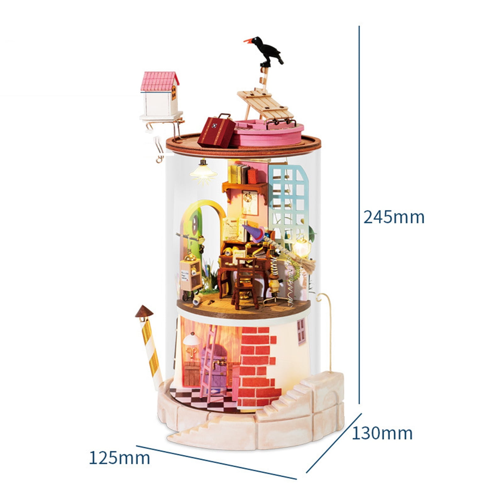 Diy Hut Handmade Dream Streamer Mystery House Building Model Villa ...