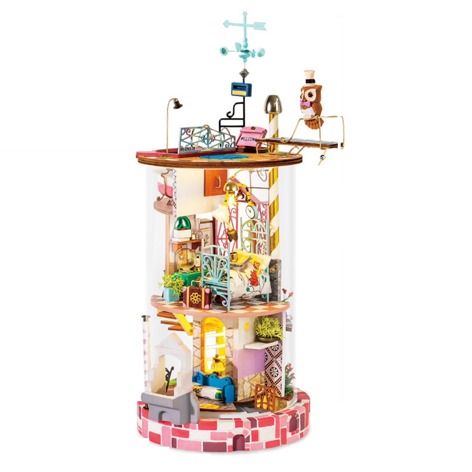 Diy Hut Handmade Dream Streamer Mystery House Building Model Villa ...