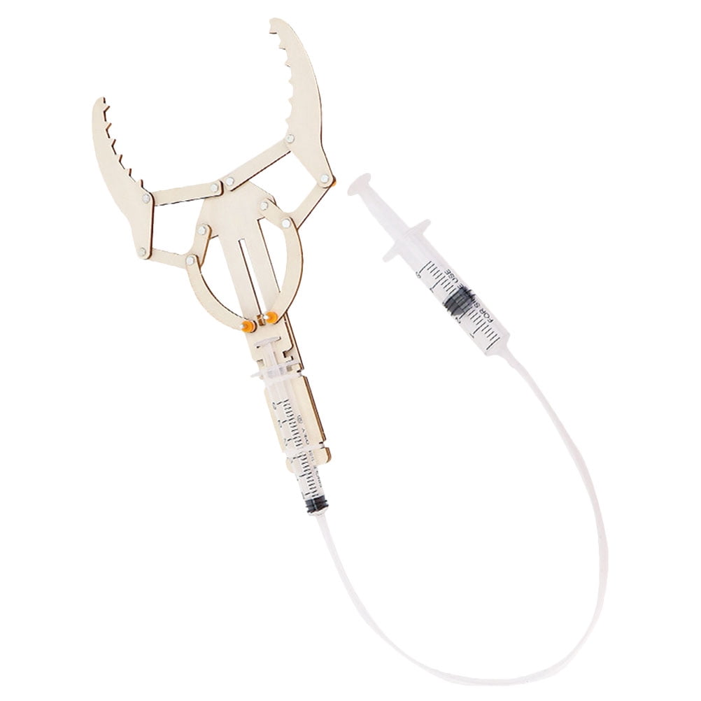 Diy Hydraulic Robotic Arm Kit For Kids Stem Engineering Toys Wooden ...