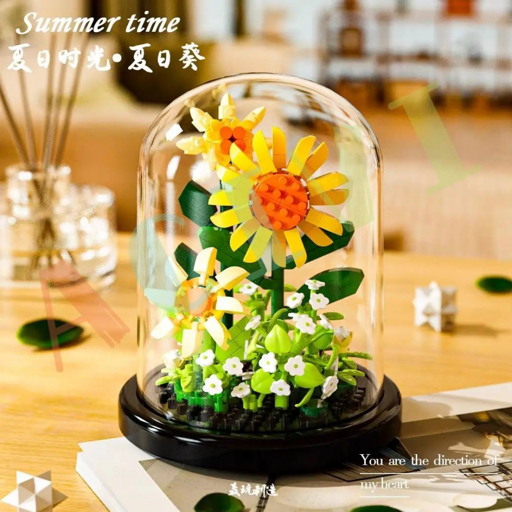 Diy Micro Flower Building Blocks Mini Bricks Particles Eternal Life ...