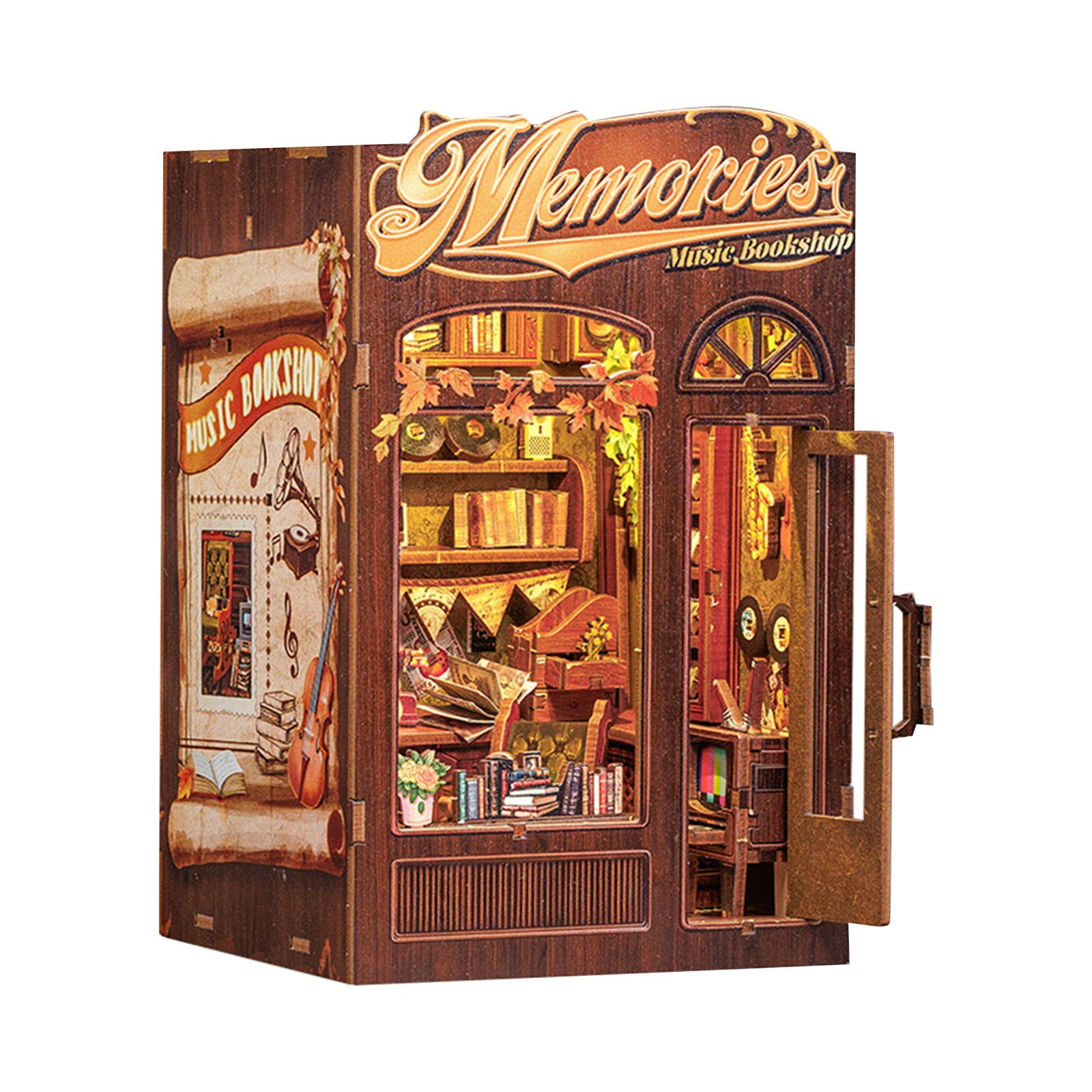 Diy Miniature Owl Bookstore Kit, 3D Wooden Puzzle For Adults Teens ...