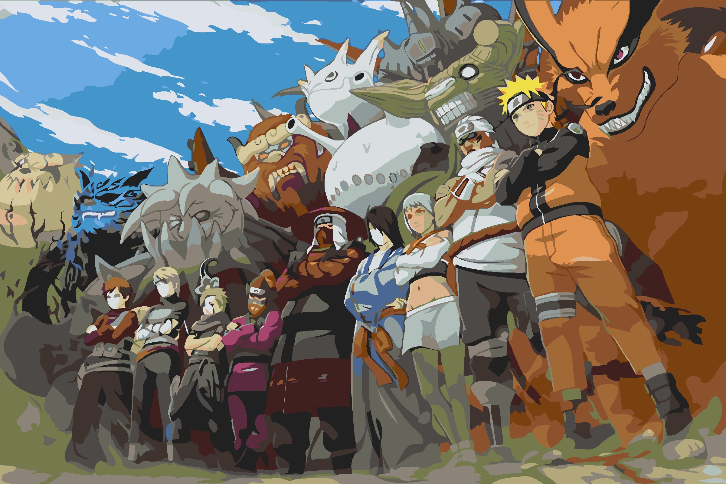 Diy Oil Painting Illustration Animated Cartoon Fictional Character ...