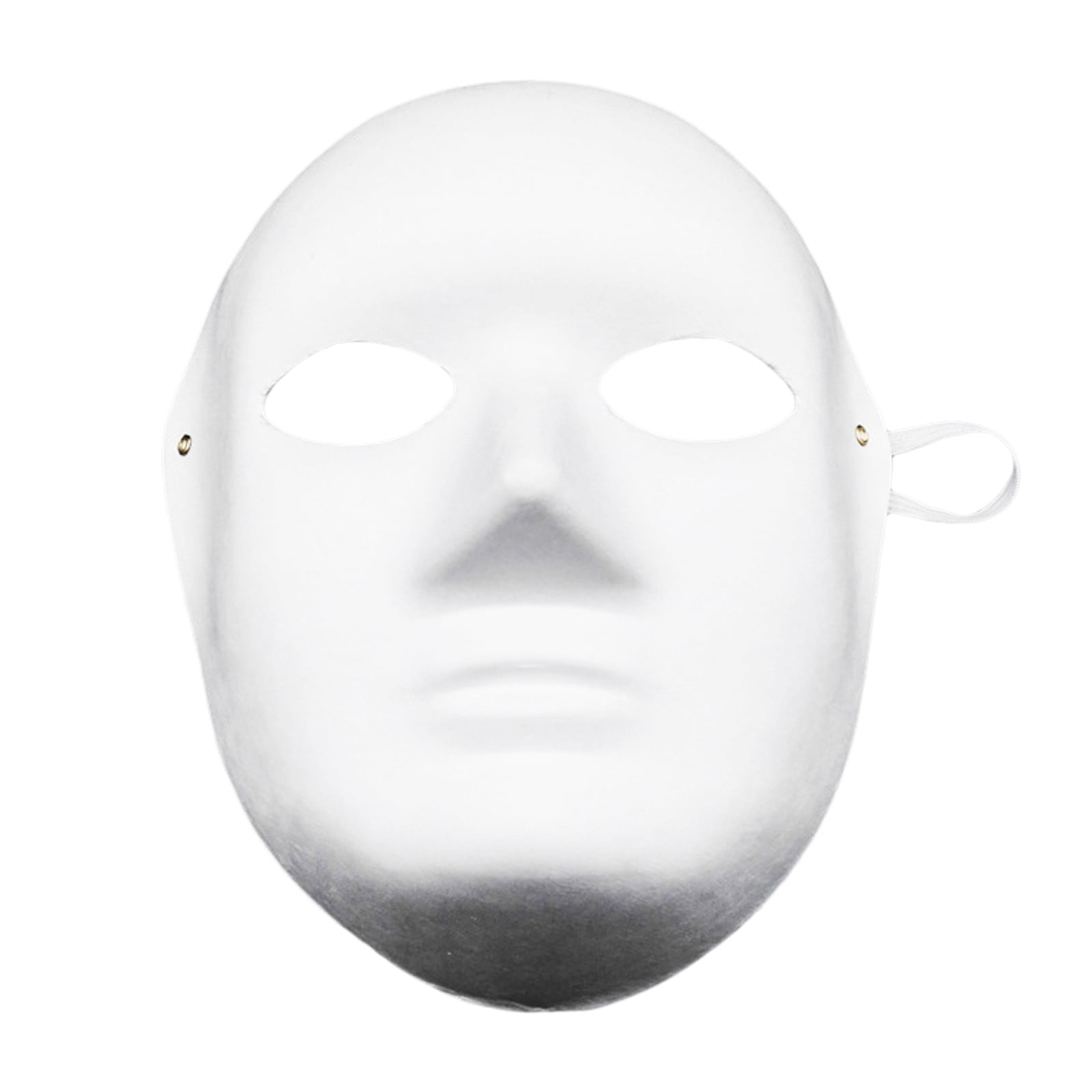 Diy Painting Mould Mask Diy Women Men White Cupcake Toppers Face Paper ...