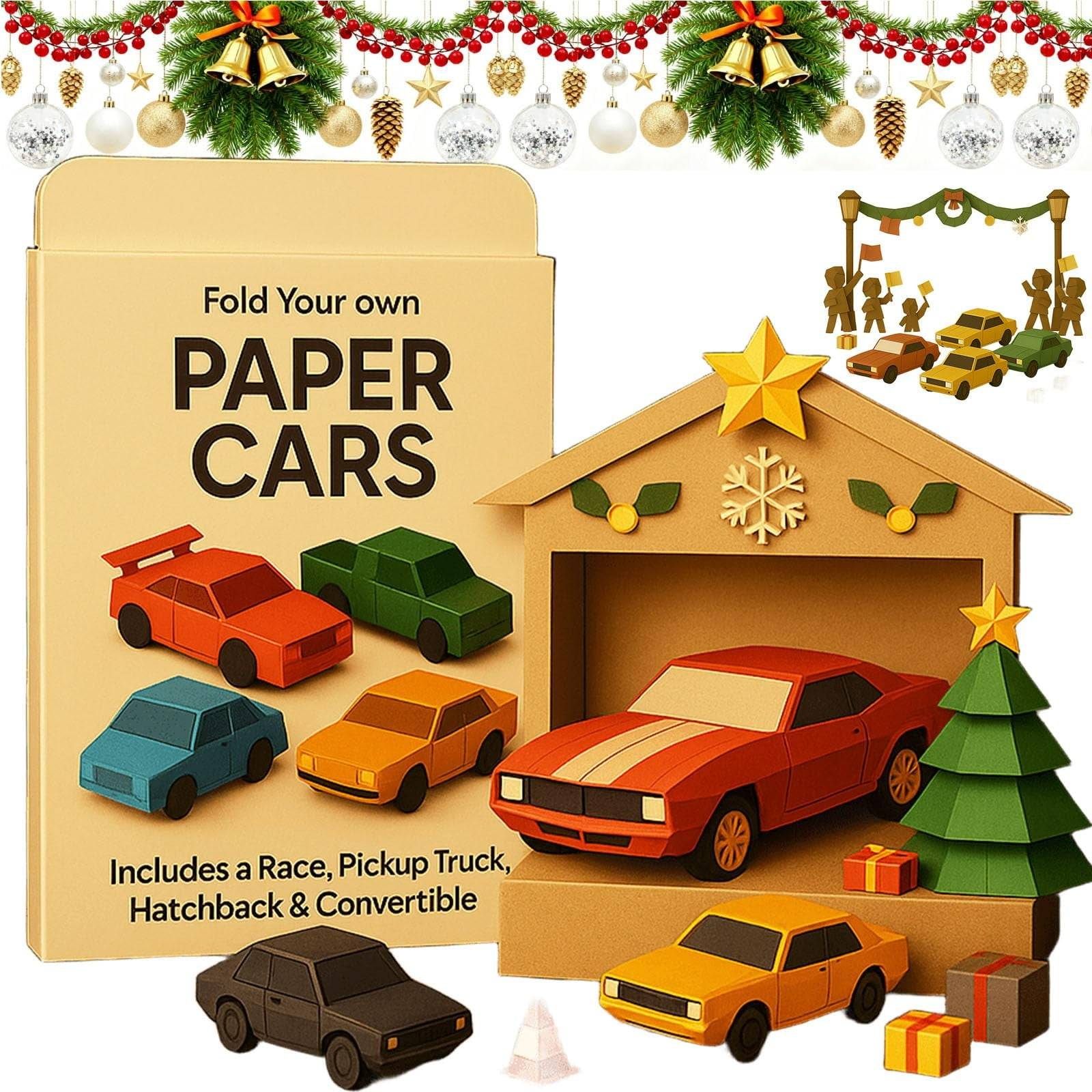 Diy Paper Nativity Scene Origami Nativity Set Hand Folded Paper Craft ...