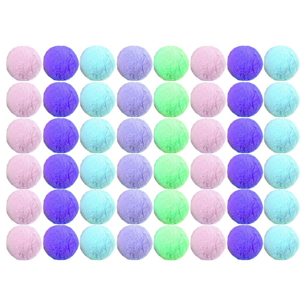 Diy Plush Balls, 48Pcs Decorative Fluffy Balls DIY Plush Balls ...