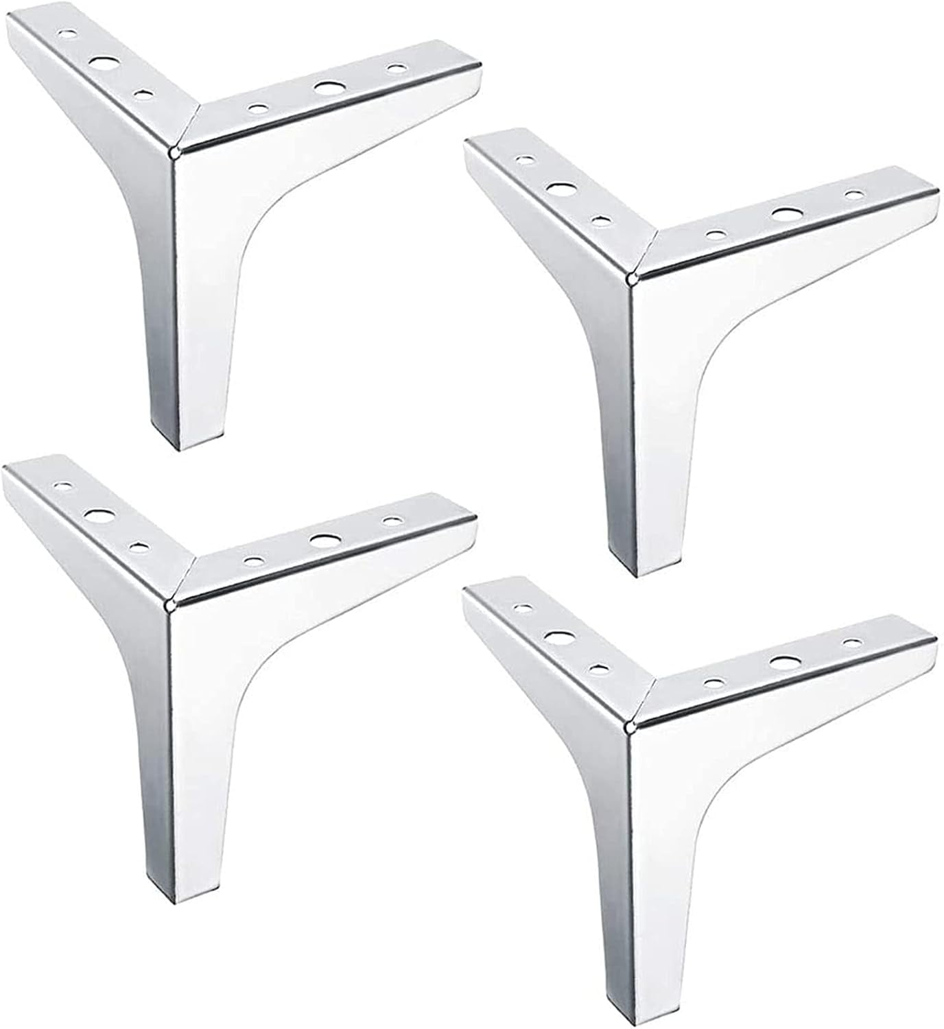 Triangle Furniture Feet, Set Of 4 Modern Metal Legs For Diy Replacement ...