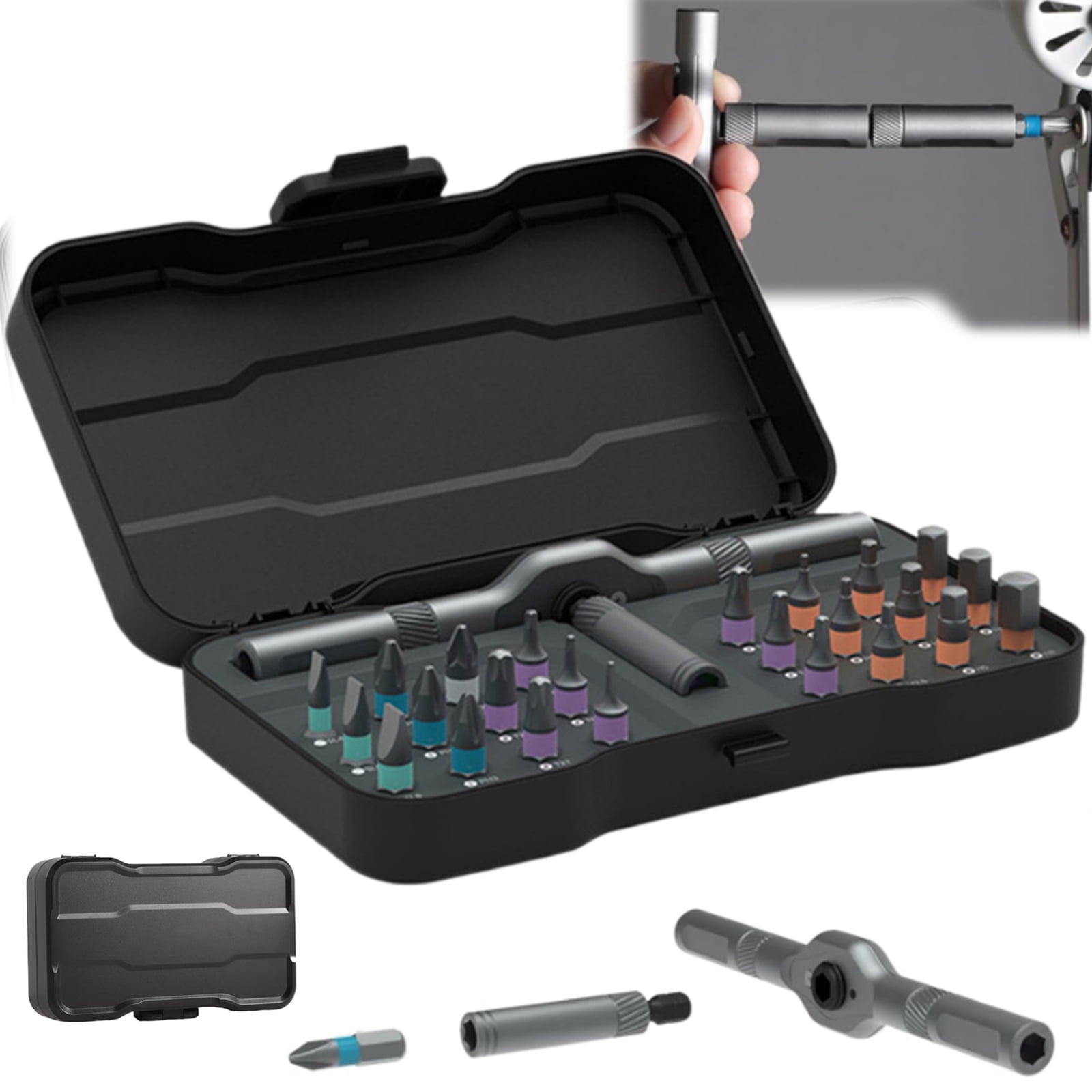 Diy Screwdriver 24 In 1, Upgrade 24 In 1 Multi Bit Magnetic Screwdriver ...