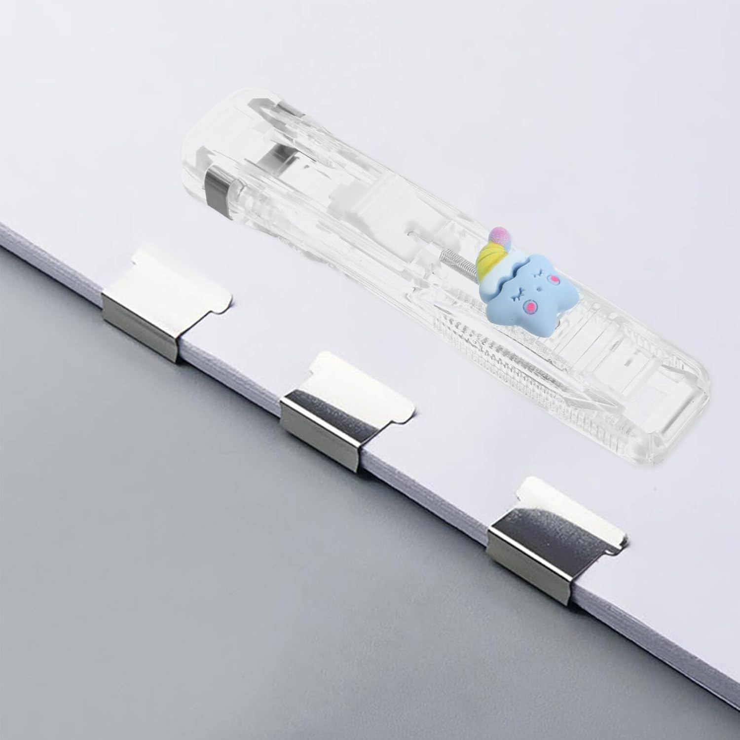 Diy Stapler Paper Clam Clip Dispenser Portable Handheld Plastic Paper ...
