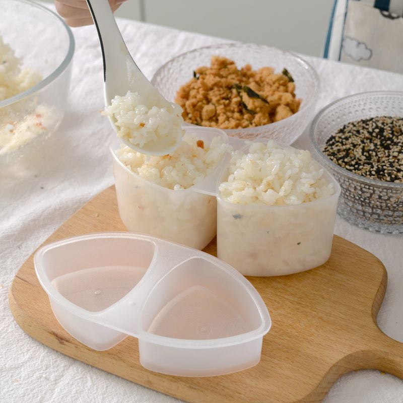 Diy Sushi Mold Onigiri Rice Ball Food Press Triangular Sushi Maker Mold Japanese Home Kitchen ...