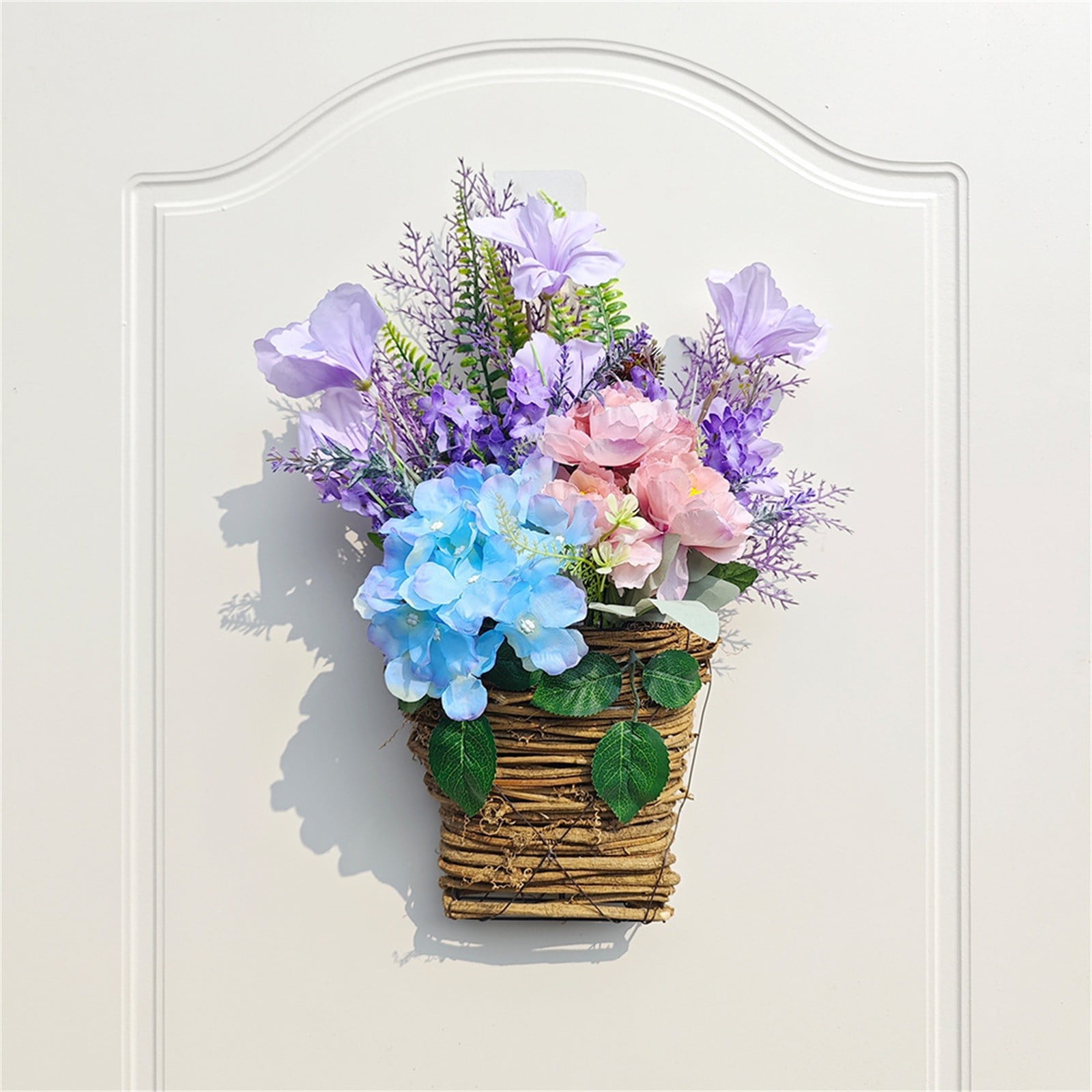Diy Wedding Flower Kits,Hydrangea Door Hanger Basket Wreath 2024 Newest ...